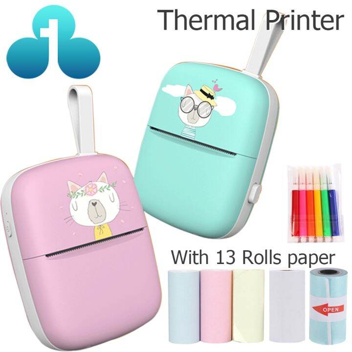 [IFGG ONE]♟♟♙ Portable Printer MINI Thermal Print Label Pocket Printer ...