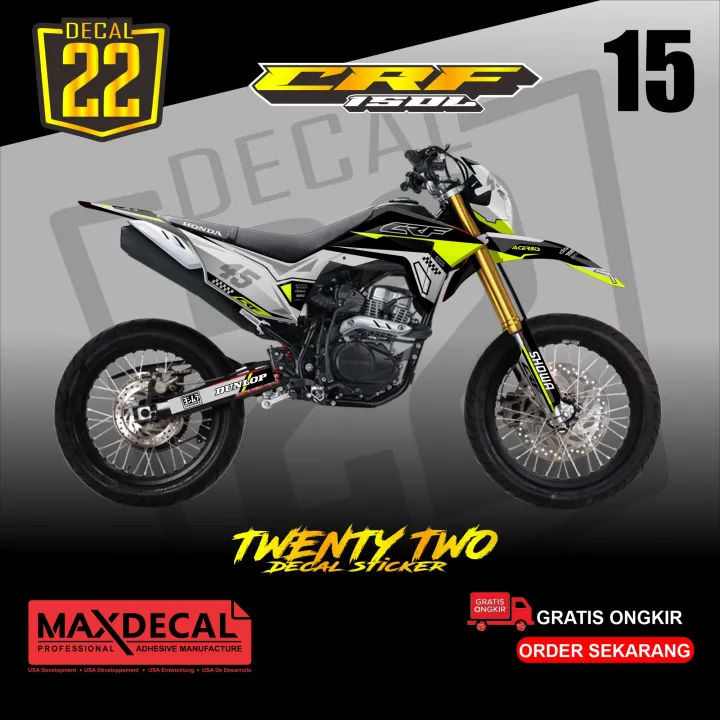 Decal CRF 150 L Full Body NEW DESAIN stiker / sticker dekal CRF 150 L desain DECAL STORE KODE 15 ...