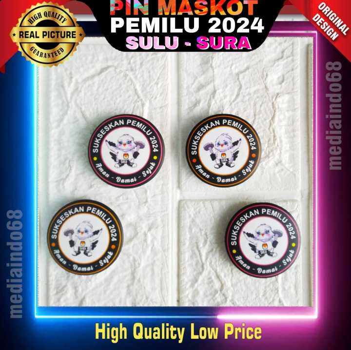 PIN MASKOT KPU - PEMILU 2024 | Lazada Indonesia