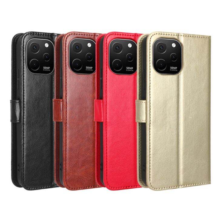 Flip Case For Huawei Nova Y61 Wallet Magnetic Luxury Leather Cover For ...