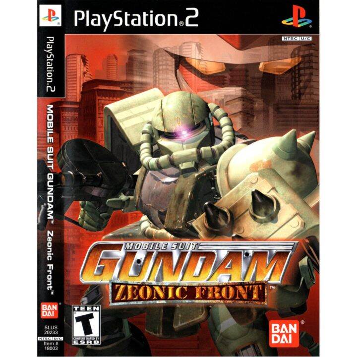 แผ่นเกมส์ Mobile Suit Gundam Zeonic Front PS2 Playstation 2 คุณภาพสูง ...