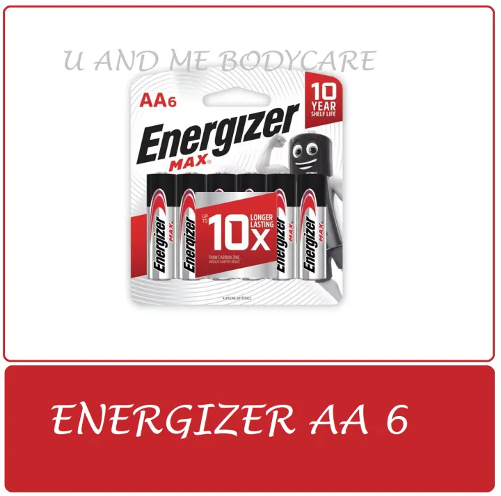 ENERGIZER BATTERY MAX AA6/AAA6 | Lazada