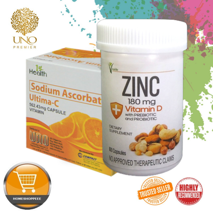 Zinc Vitamin D with Prebiotic and Probiotic ULTIMA C 100 CAPSULE ULTIMA ...