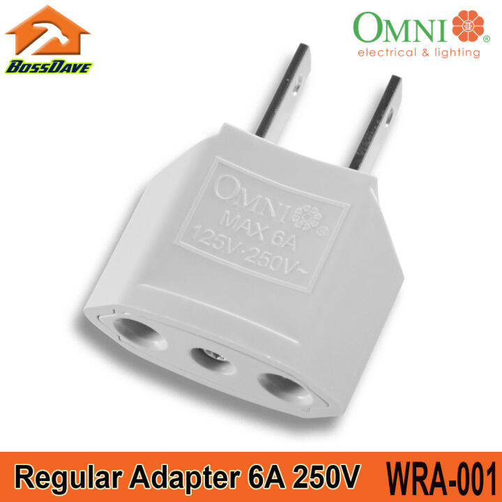 Omni Regular Adapter 6A 250V WRA-001 | Lazada PH