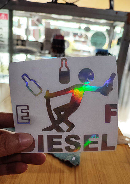 gas tank diesel gasoline unleaded sticker | Lazada PH