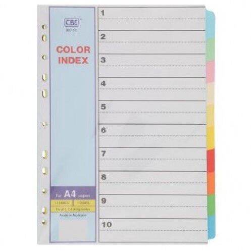 CBE 907-10 COLOR INDEX A4 (1~10) 1 Set | Lazada