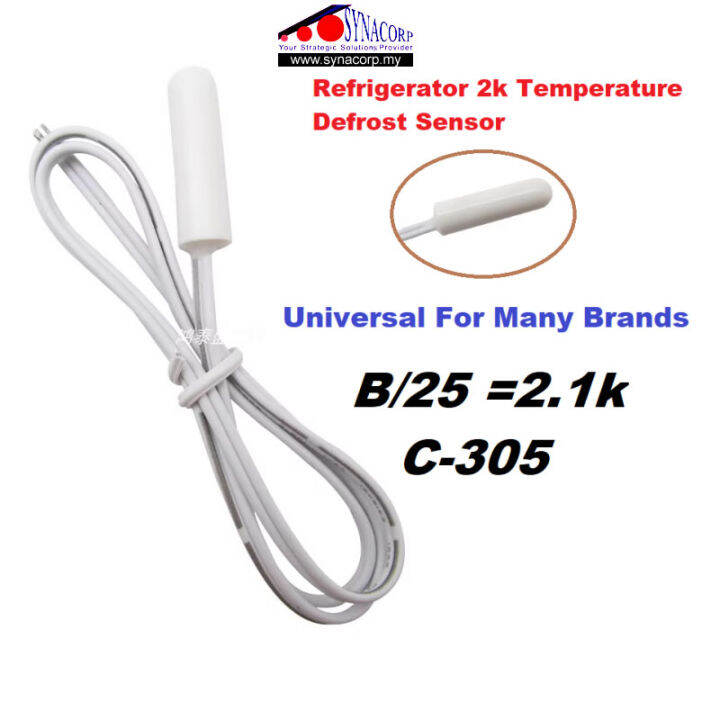 Universal Refrigerator Frezeer 2k Temperature Defrost Sensor Round Head