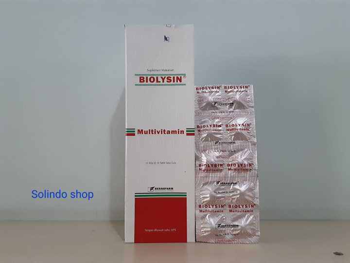 ECERAN 1 strip Biolysin Tablet | Multivitamin | Lazada Indonesia