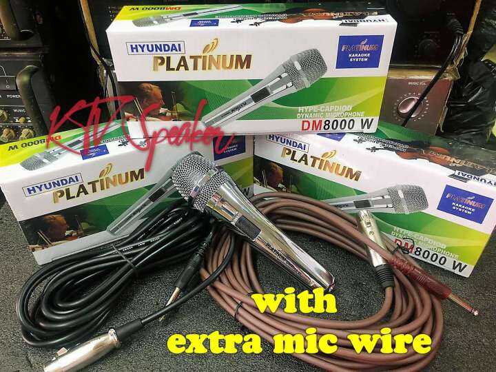 Hyundai Platinum DM-8000/DM-8000W [to be ship randomly] Professional Dynamic Microphone with ...
