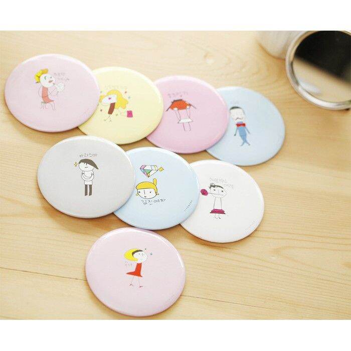 Mini Cute Mirror Small Pocket mirror Cartoon makeup mirror | Lazada PH