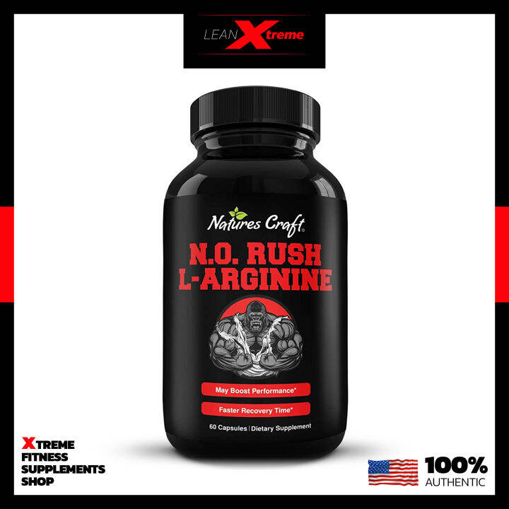 Natures Craft : N.O. Rush 60 capsules / Natural Workout Supplement ...