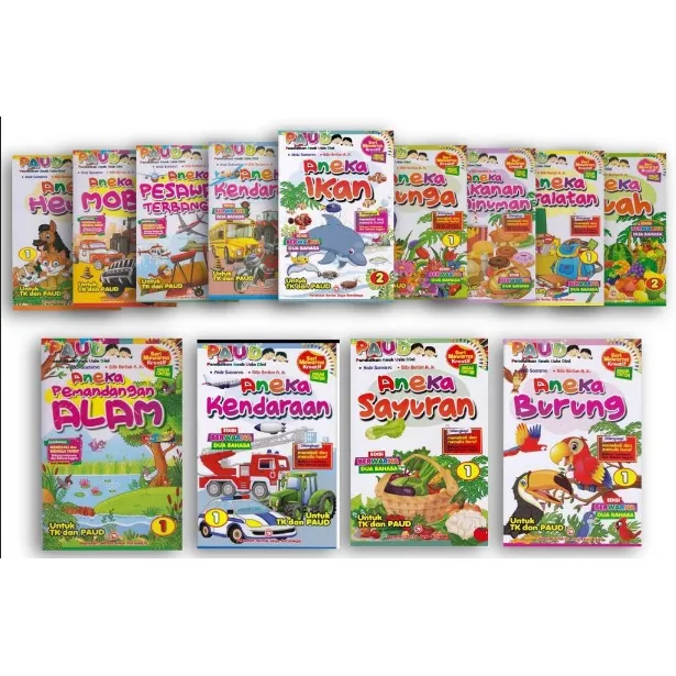 BUKU MEWARNAI DENGAN CONTOH SERI KREATIF Full Color Untuk ANAK TK PAUD ...