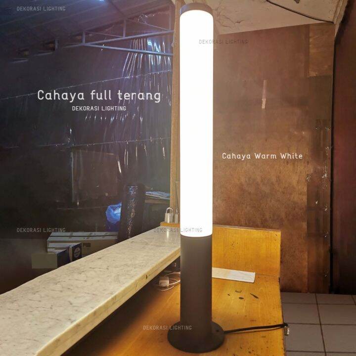 Lampu standing bulat led 30W waterproof 100cm stand 1m taman outdoor ...