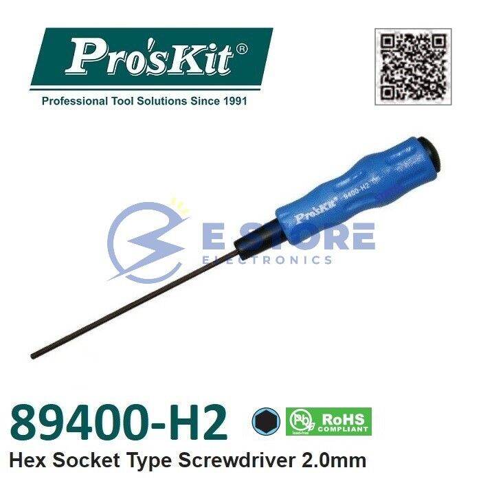 Pro'sKit 89400-H2 Hex Socket Type Screwdriver 2.0mm | Lazada