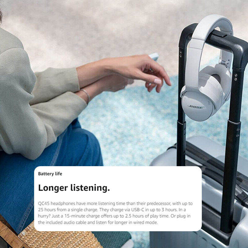 Bose QuietComfort 45 (QC45) หูฟังบลูทูธ with MIC Noise Cancelling ...