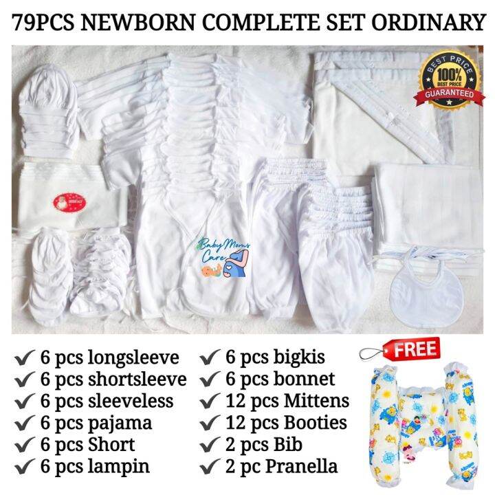 Factory direct sales 79pcs All White Newborn Baby Bundle Set | Ordinary ...