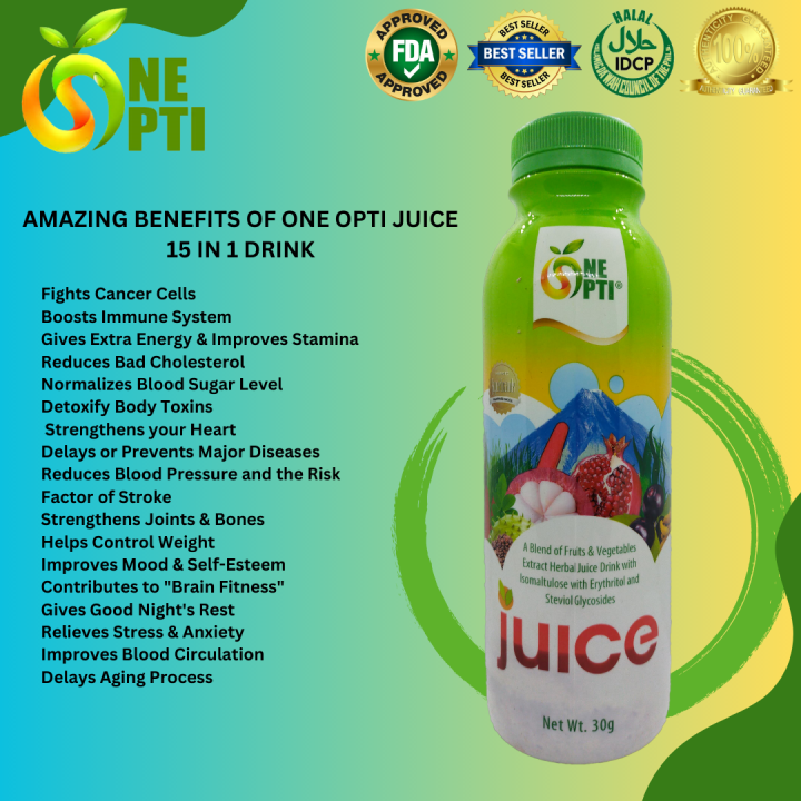 Original One Opti Juice 15 in 1 Optimum Organics New Improved Formula ...