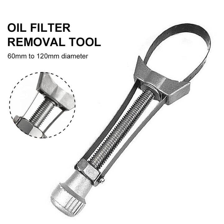 Oil Car Filter Wrench Removal Tool Cap Tensioner Band Nut 60Mm To 120Mm ...