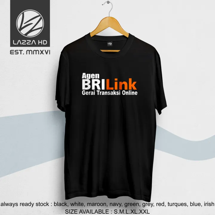 Kaos Baju Distro bank BRI AGEN BRILINK GERAI TRANSAKSI ONLINE V2 SIMPLE ...