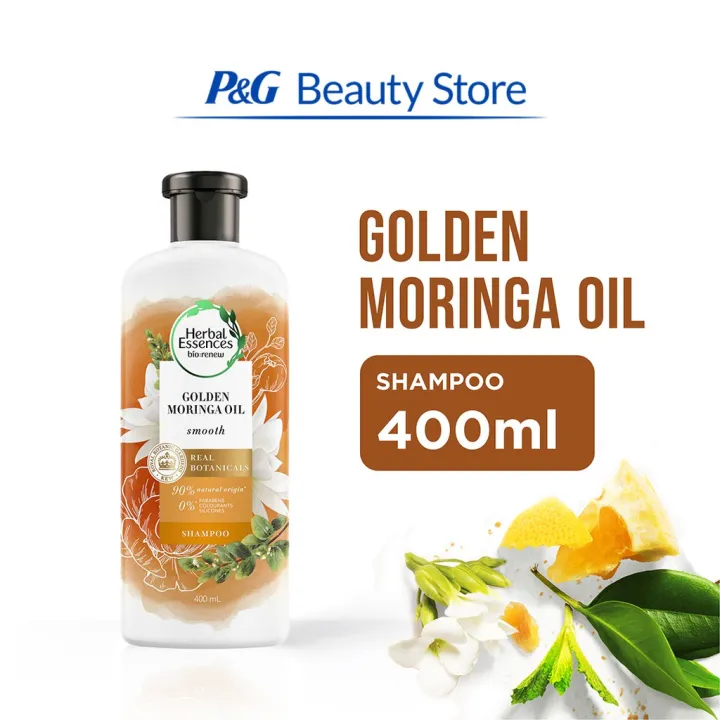 Herbal Essences Smooth Golden Moringa Oil Shampoo 400mL | Lazada PH