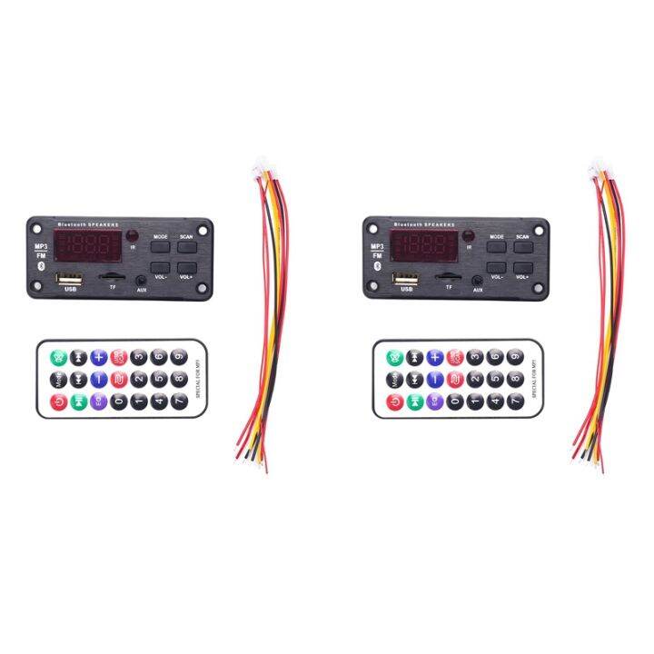 【Ready Stock&COD】2X Wireless Bluetooth MP3 WMA Decoder Board Remote ...