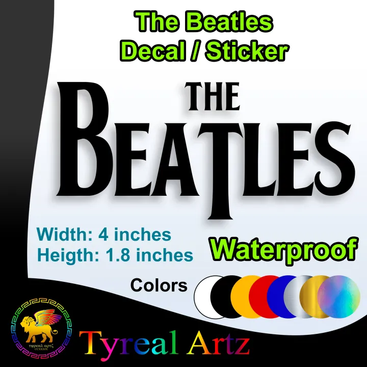 The Beatles Decal / Waterproof Sticker | Lazada PH