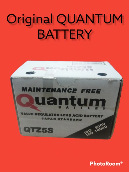 Battery 5L QUANTUM Brand Original QTZ5S for Motorcycle Maintenance Free ...