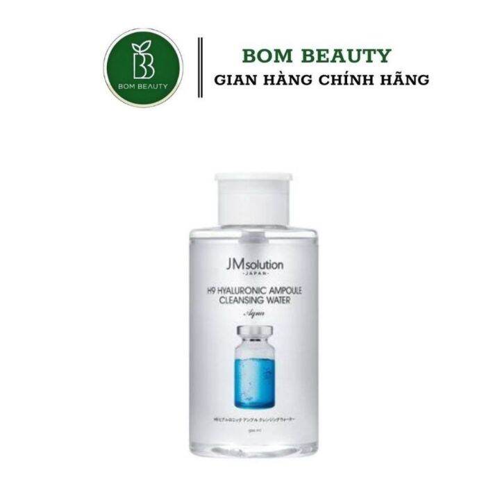 NƯỚC TẨY TRANG JM SOLUTION HYALURONIC AMPOULE CLEANSING WATER 850ML. | Lazada.vn