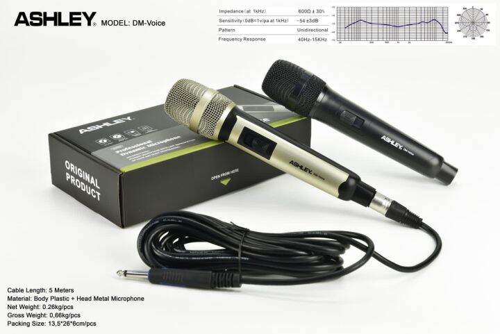 MIC KABEL ASHLEY DM VOICE / ASHLEY DMVOICE MIC KABEL ORIGINAL | Lazada ...