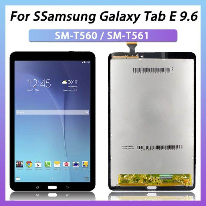Original For Samsung Galaxy Tab E 9.6 T560 T561 T560NU LCD Display Touch Screen Digitizer Matrix ...