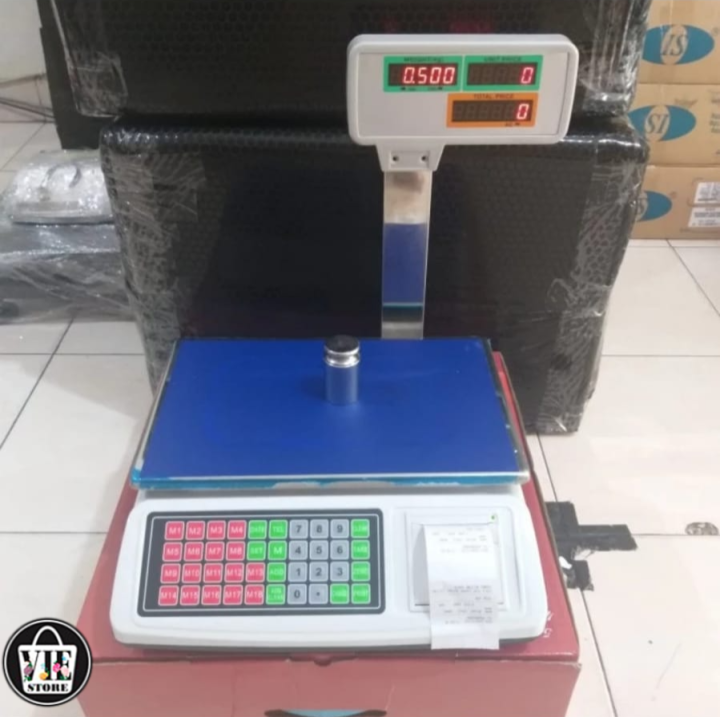 TIMBANGAN PRINTER/TIMBANGAN BUAH/TIMBANGAN MURAH CAP 50KG/TIMBANGAN ...