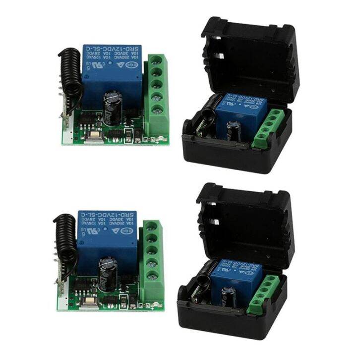 2X DC 12V 1CH 433MHz Universal Wireless Remote Control Switch RF Relay ...