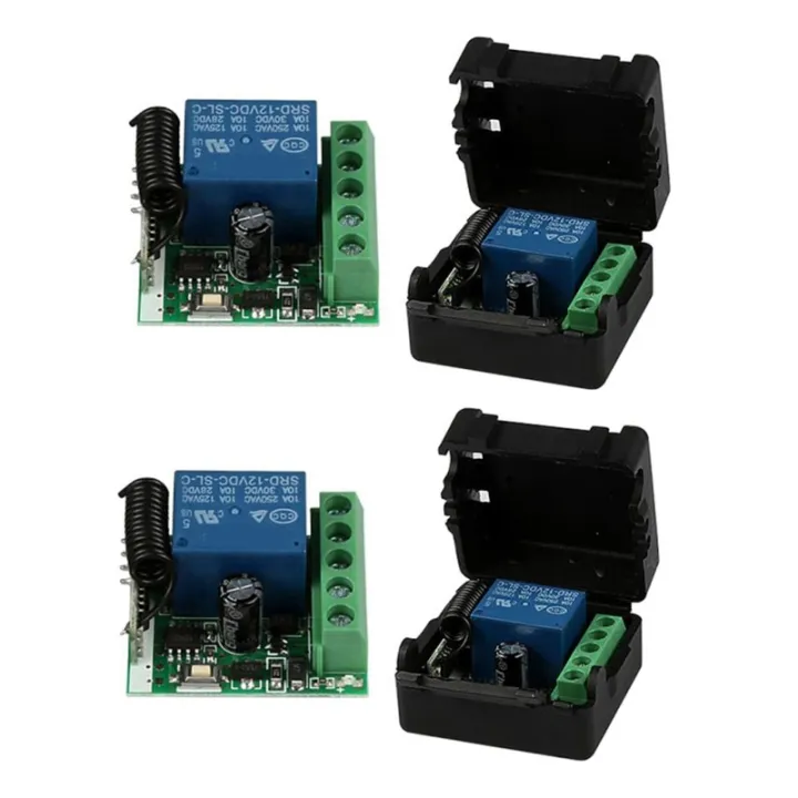 2X DC 12V 1CH 433MHz Universal Wireless Remote Control Switch RF Relay ...