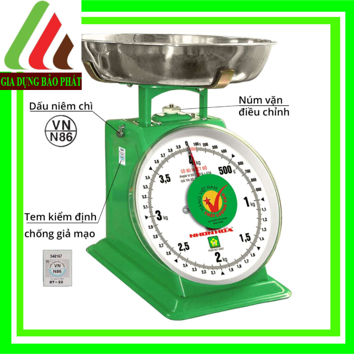Cân Đồng Hồ Nhơn Hòa Loại Trung 4kg/10kg/12kg/15kg - Hàng Chính Hãng | Lazada.vn