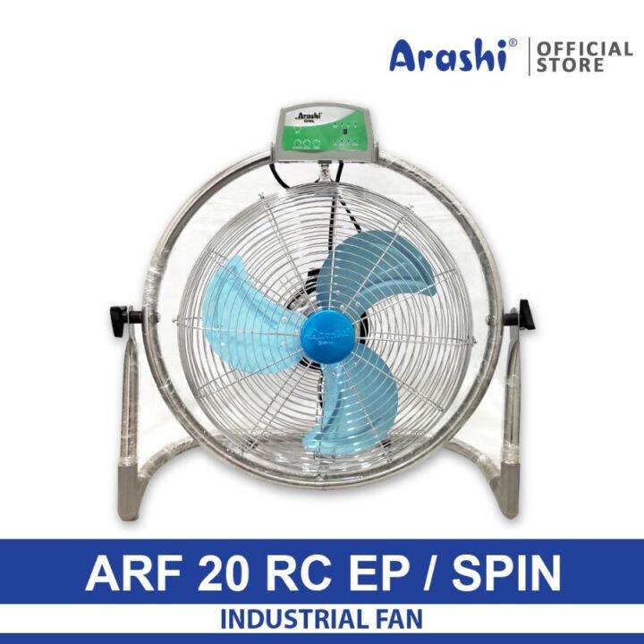Arashi ARF 20 RC Kipas Angin Lantai Dinding Meja Duduk Industri 20 Inch + Remote Control ...