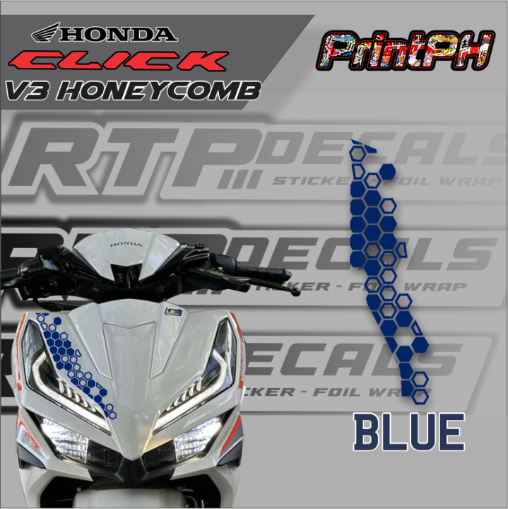 Honda Click V3 Honeycomb Decals Sticker | Lazada PH