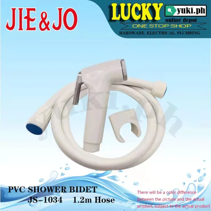JS1034 JIE&JO PVC SHOWER BIDET SET W/ 1.2M HOSE | Lazada PH