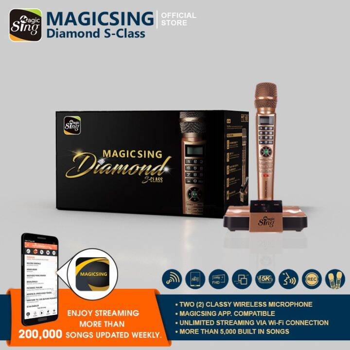 Magic Sing Diamond S-Class WiFi Series 2 Wireless Microphones | Lazada PH