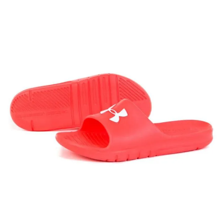 UNDER ARMOUR CORE SLIDES - RED / ORANGE | Lazada PH