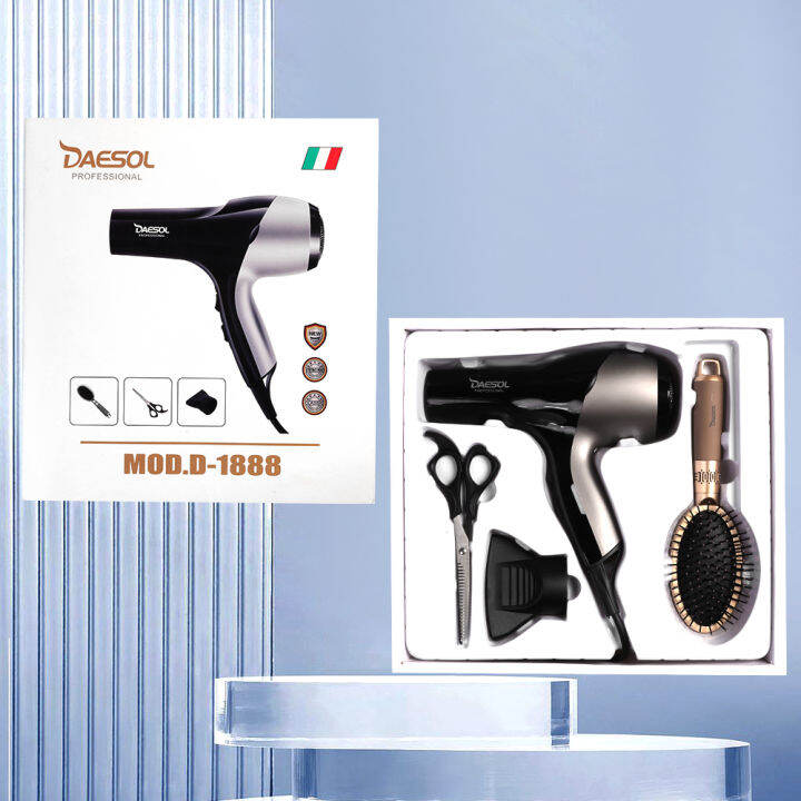 DAESOL Professional Personal Care Hair Dryer power 2200w Detachable Air ...