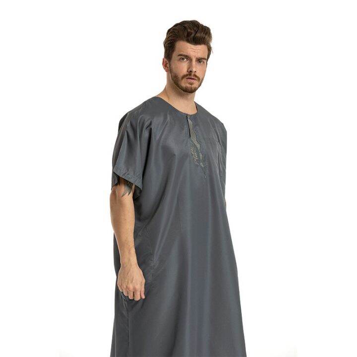 Traditional Arabic Men Islamic Clothing Jubba Thobe for Dubai Kaftan ...