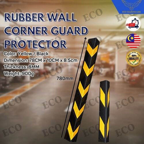 (Happyhome66) High Quality 78cmx10Ccm Rubber Wall Corner Guard ...