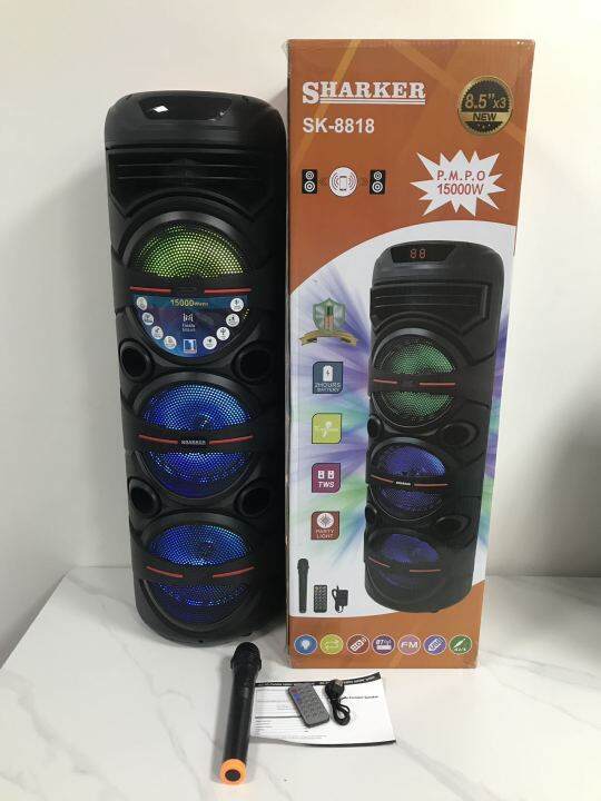 sharker SK-8818 Portable Party Speaker 35 inches tall with wireless ...