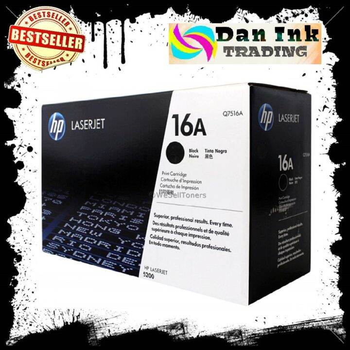 HP 16A / Q7516A Black Original Toner Cartridge | Lazada PH