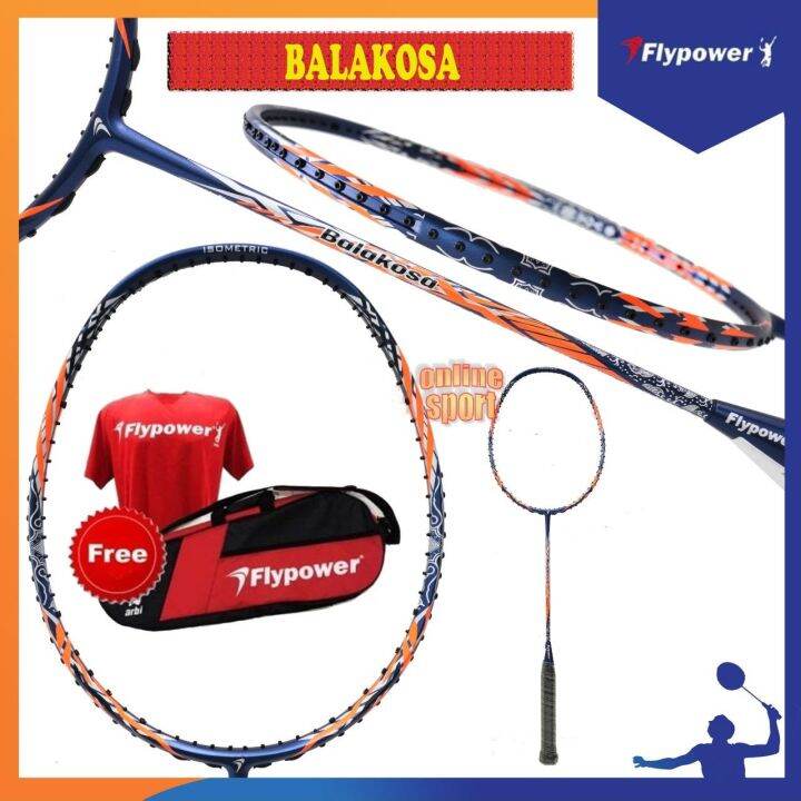FLYPOWER Balakosa Raket Badminton (Free : Tas + Kaos) | Lazada Indonesia