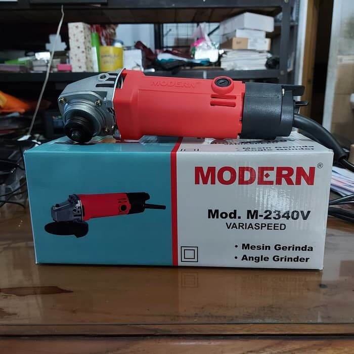 Mesin Gerinda Tangan Modern M2340V / Gurinda / Angle Grinder | Lazada ...