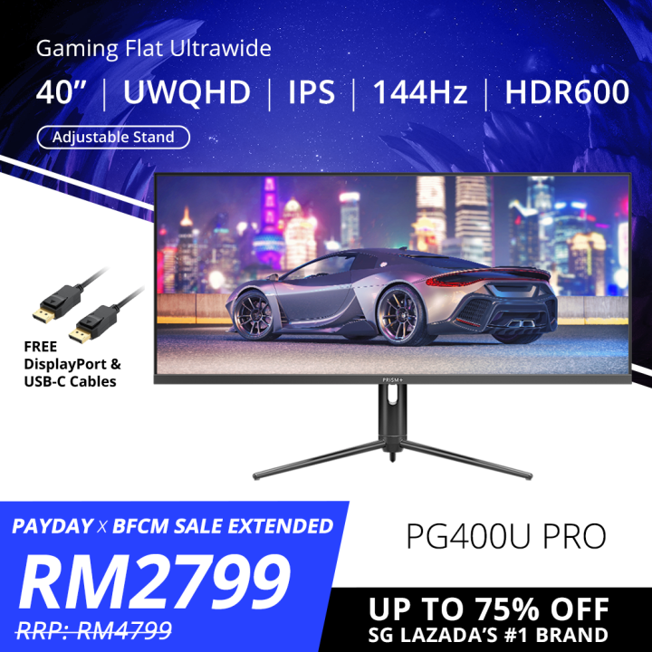 PRISM+ PG400U PRO 40 IPS 144Hz 1ms UWQHD 120% sRGB Adaptive-Sync Pro ...
