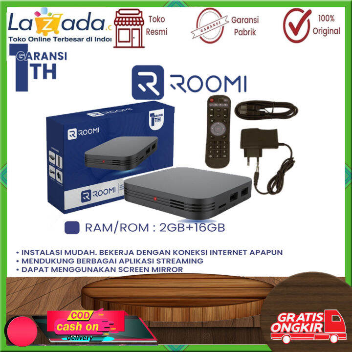 Android Box 8/16GB ROOMI OTT-Box OS10 Kepengen nonton Youtube gratis ...