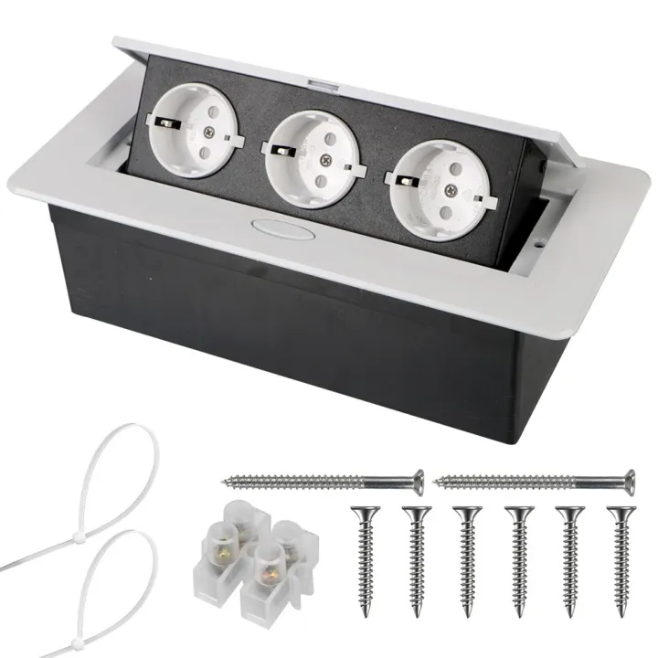 2 3 EU Hidden Socket In The Countertop Desktop Retractable Socket Table ...