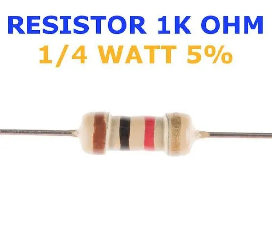 resistor 1k 1/4 watt, 100pcs | Lazada Indonesia
